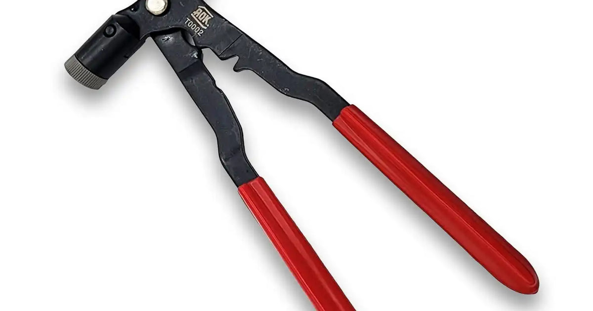10" Plier with Plastic Cap for Clip-On Wheel Weight Installation & Rem
