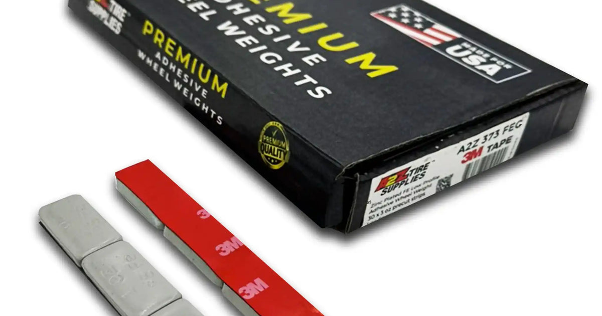 1 oz Gray Coated Steel Adhesive Wheel Weights - 3M Tape, 30 Strips / 9